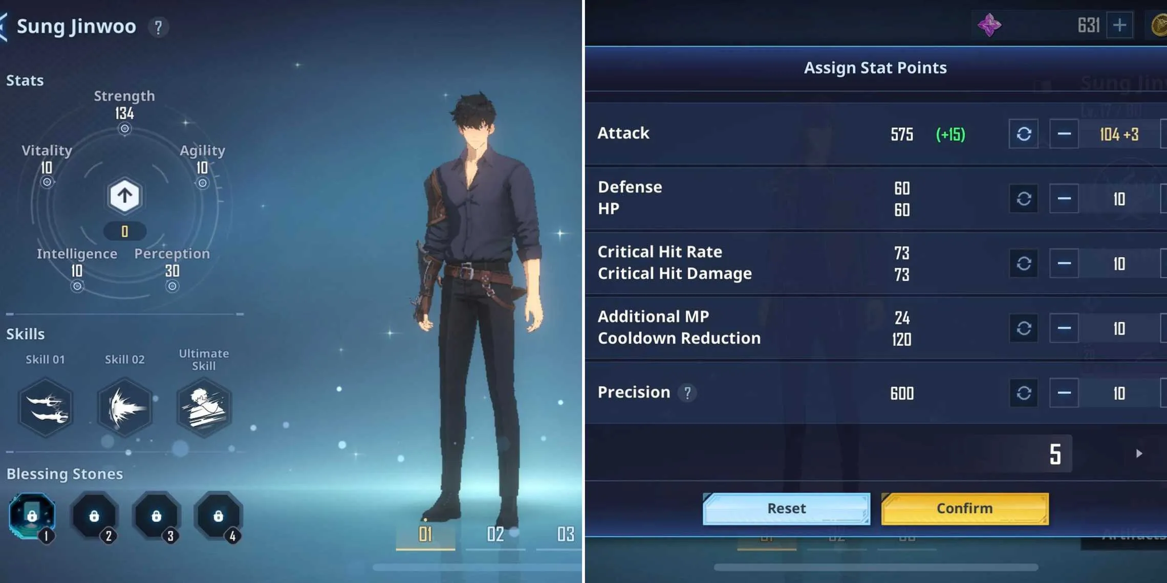 Melhores Status para aumentar o nível primeiro em Solo Leveling: Arise ...