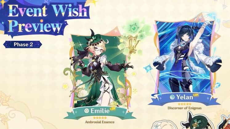Genshin Impact tem banners da segunda fase (versão 4.8) revelados ...