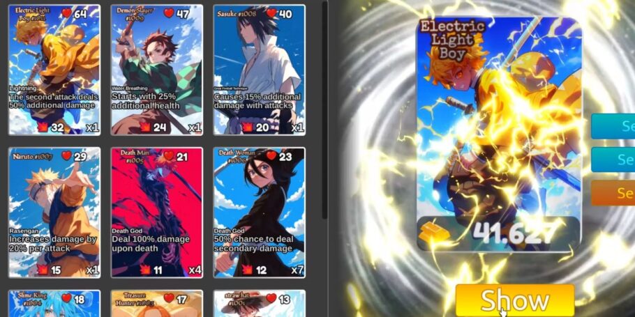 Roblox Anime Card Rarity - Códigos de itens grátis (Setembro 2024 ...