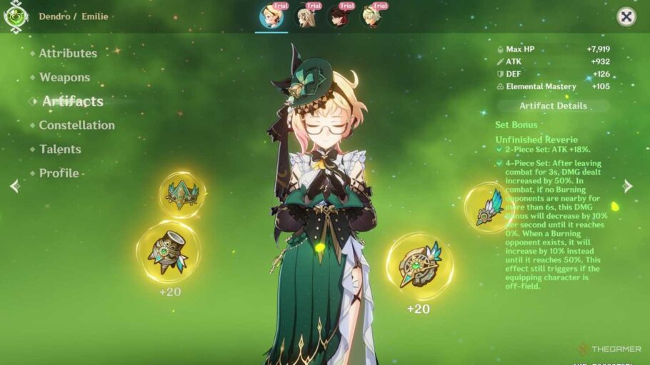 Genshin Impact 5.0 - Guia de Build de Emilie - Critical Hits