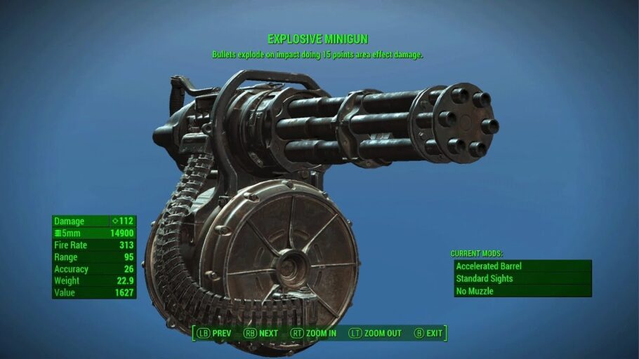 Fallout 4 - Tudo sobre a Minigun - Critical Hits