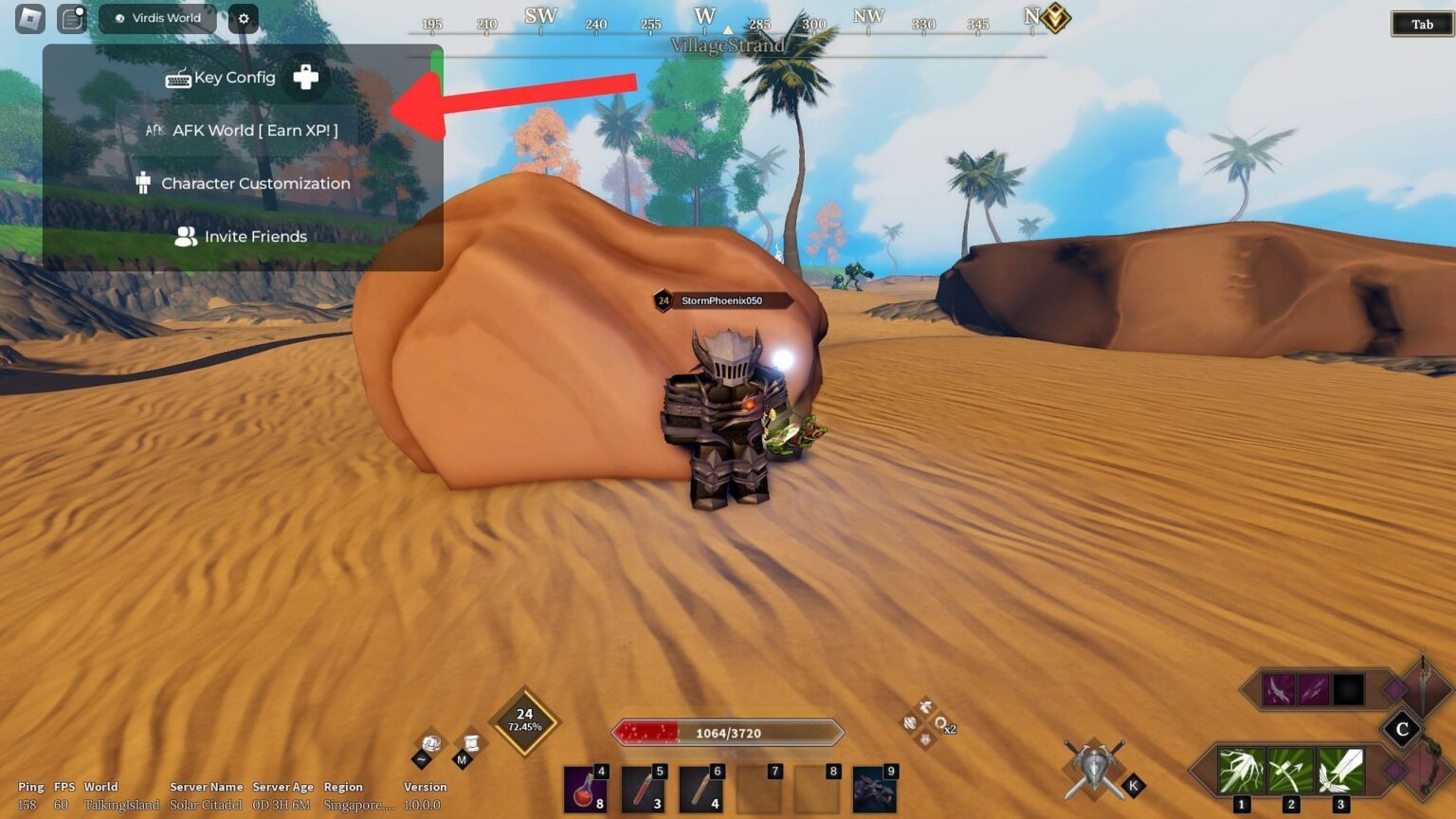 Roblox Devas of Creation - Como entrar e sair do mundo AFK - Critical Hits