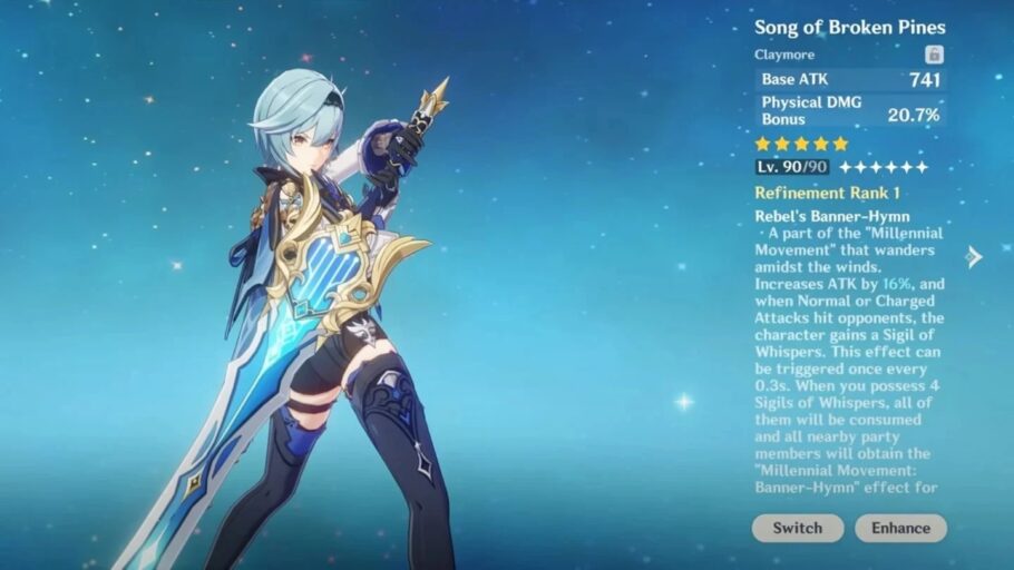 Genshin Impact - As melhores armas para Eula - Critical Hits