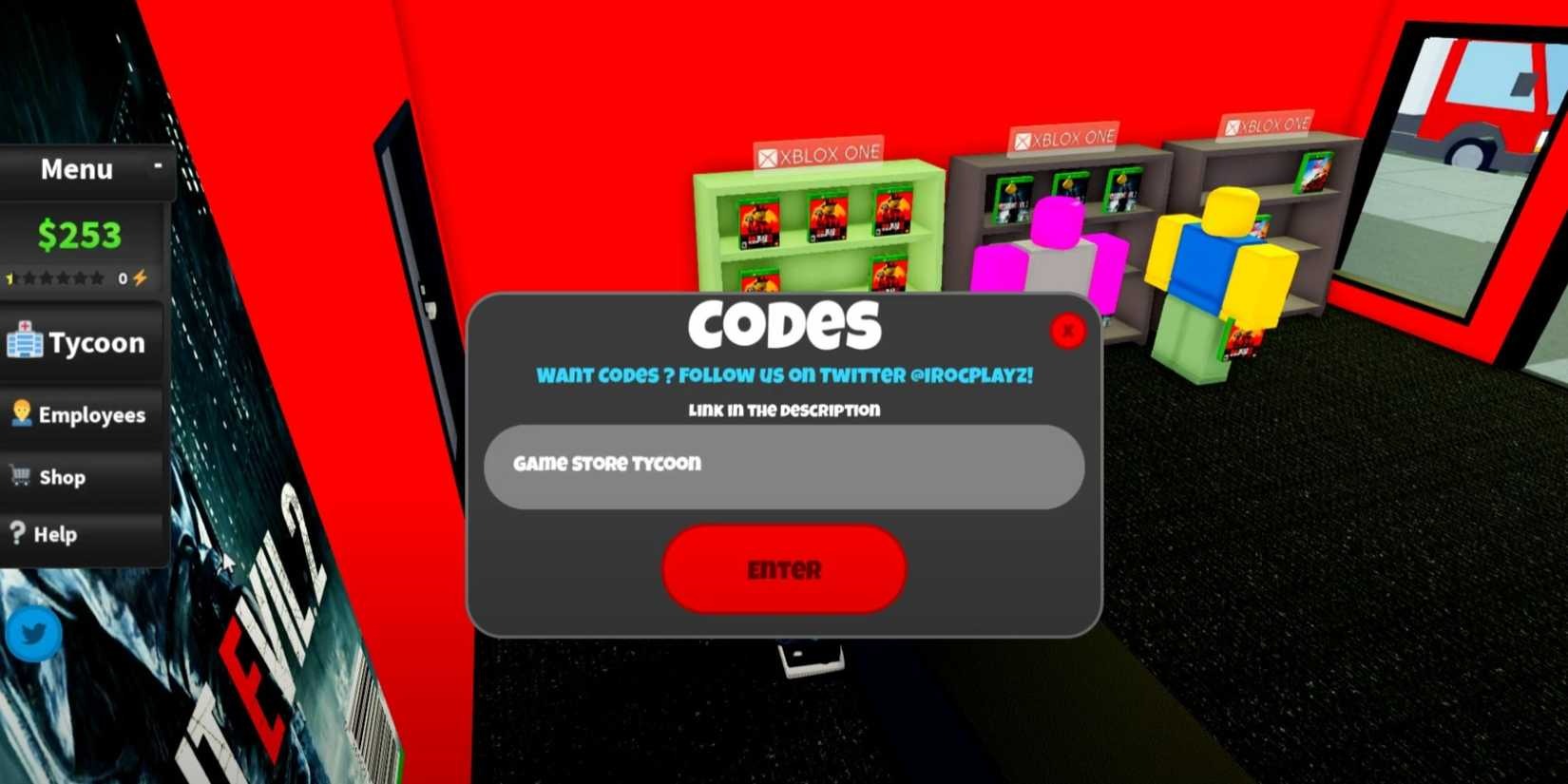 Roblox Game Store Tycoon - Códigos de itens grátis (Novembro 2024 ...