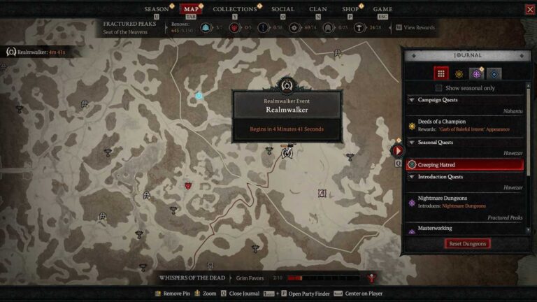 Diablo 4: Hatred Rising - Como completar os eventos Realmwalker ...