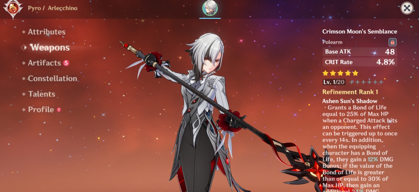 Genshin Impact - As melhores armas para Arlecchino - Critical Hits