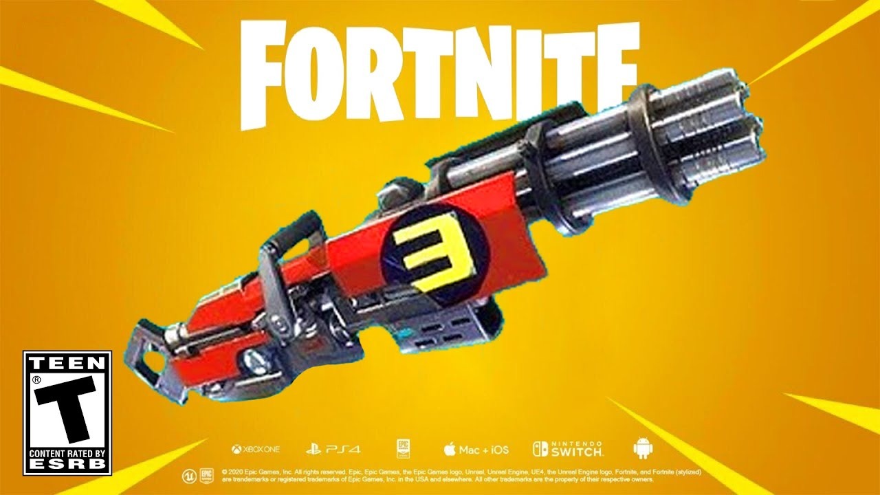 Fortnite Remix - Saiba como obter a Minigun RG - Critical Hits