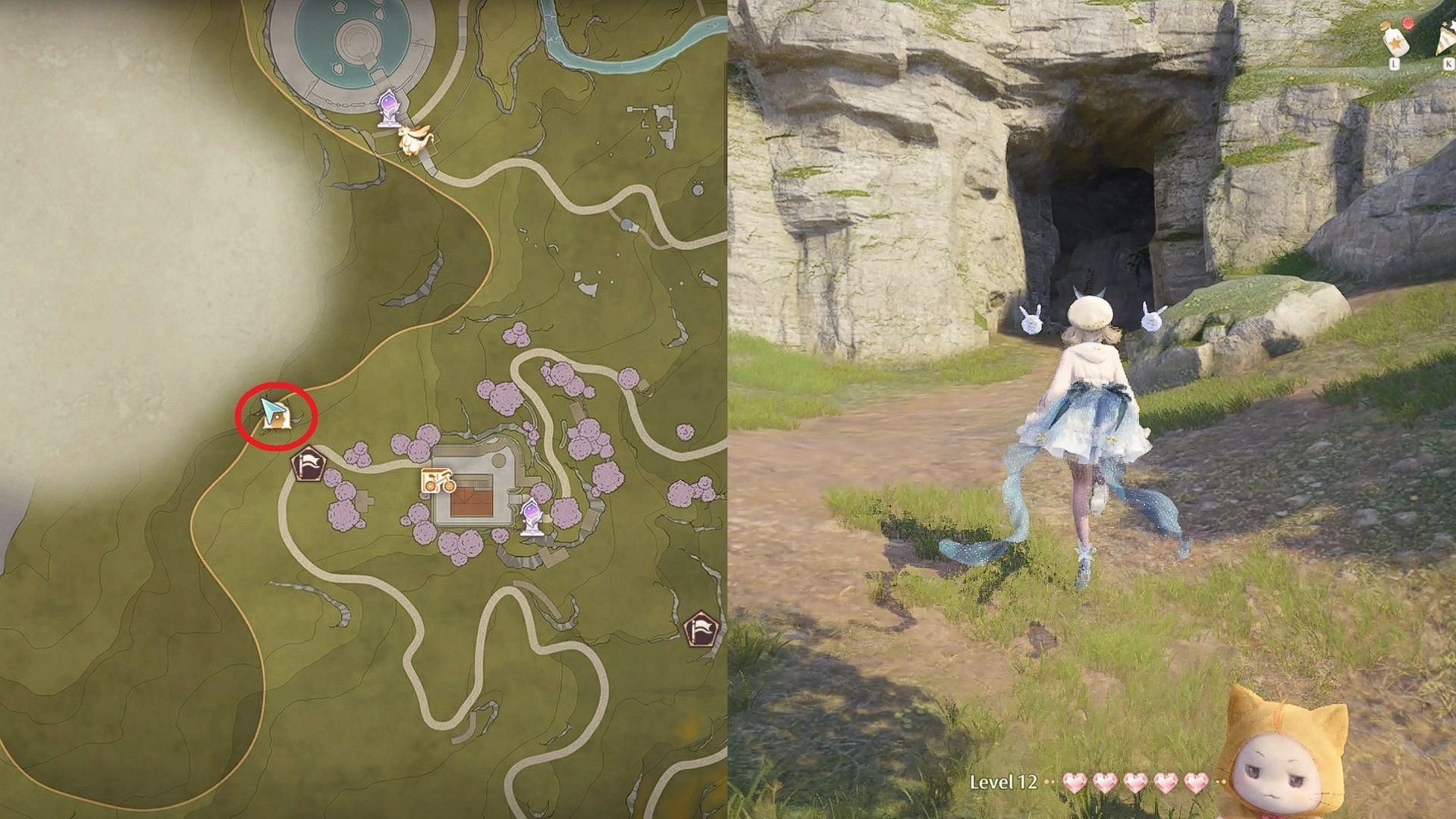 Infinity Nikki - Localização de todas as cavernas e recompensas ...