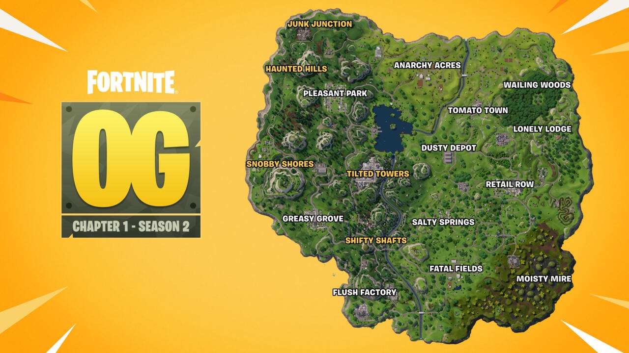 Fortnite OG Temporada 2 - Todas as Mudanças do Mapa - Critical Hits