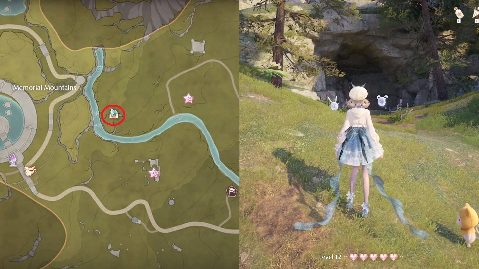 Infinity Nikki - Localização de todas as cavernas e recompensas ...