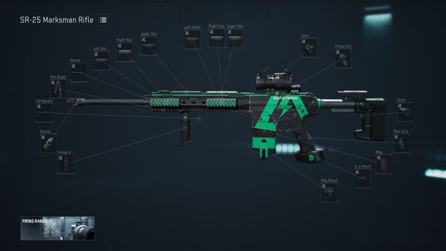 Delta Force - Melhor Build para a SR-25 - Critical Hits