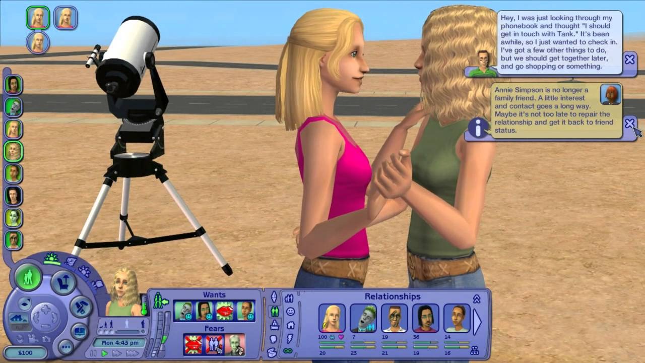 The Sims 2 - Como melhorar relacionamentos - Critical Hits