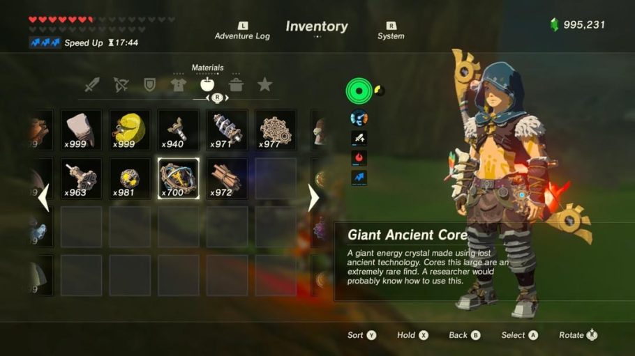 Zelda: Breath of the Wild - Como obter Núcleo Antigo Gigante (Giant ...